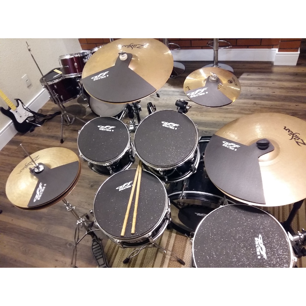 Kit 12 Pçs Abafadores para Bateria - OFF Drums | Shopee Brasil