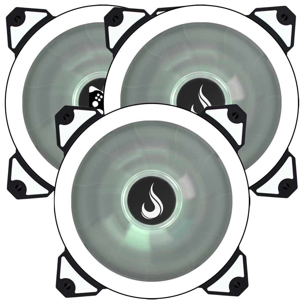 Kit 3 Cooler Fan Rise Mode Galaxy G1 Branco 120mm RM-FN-01-BW PC Gamer ...