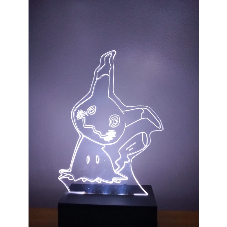 Luminária abajur led Pokém0n Mimikyu 16 cores | Shopee Brasil