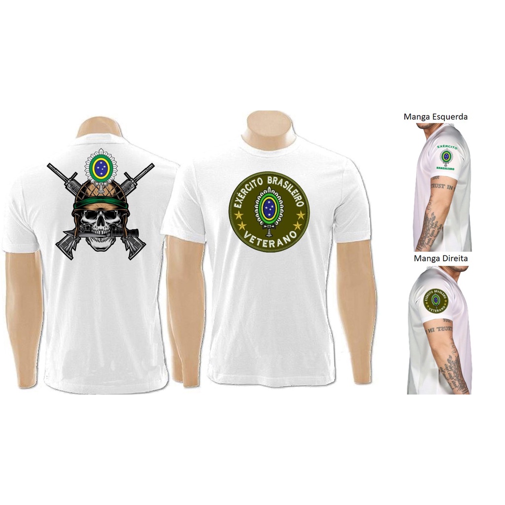 Camisa Camiseta Veterano Exército Brasileiro Adulto e Infantil | Shopee Brasil