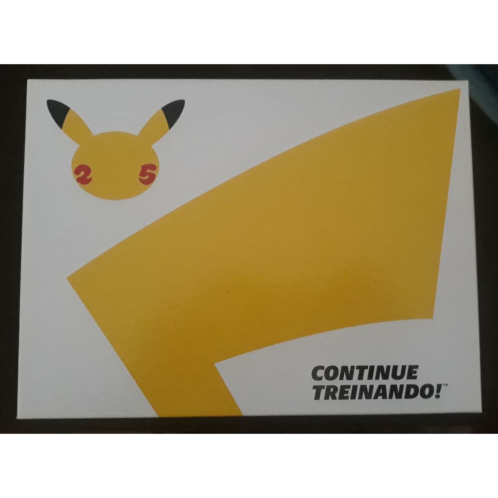 Box Dourada Coleção Celebrações - Pokémon 25 anos - Pikachu ( Caixas ...