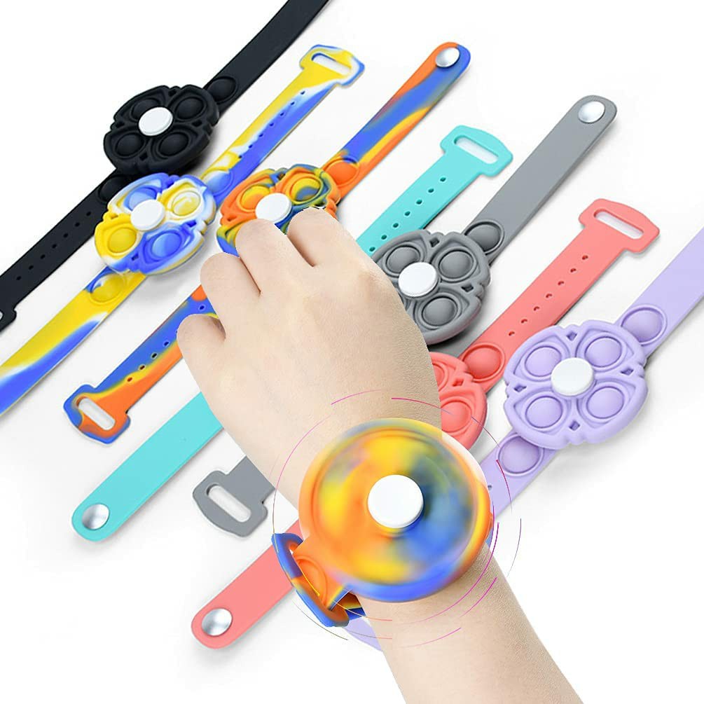 Relógio POP IT Fidget Spinner Brinquedo Giratório Sensorial Anti ...