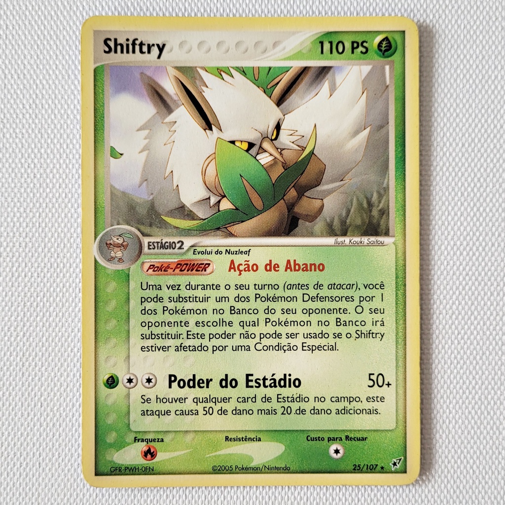 Carta Antiga Pokemon Shiftry 25/107 Rare Ex Deoxys Original Card ... Carta Antiga Pokemon Shiftry 25/107 Rare Ex Deoxys Original Card ...