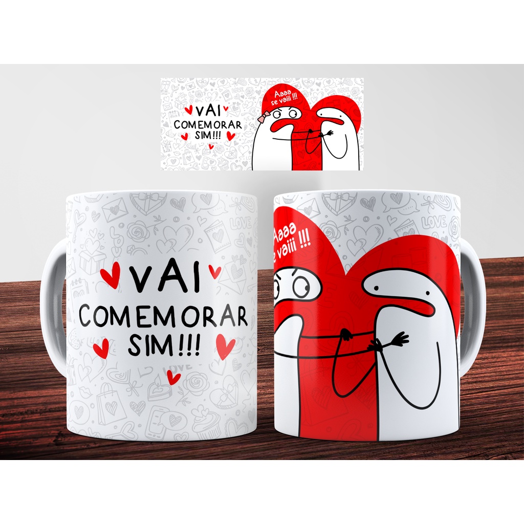 Caneca Flork Namorados Mod. 10 - Vai Comemorar Sim | Shopee Brasil