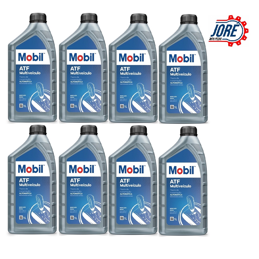 KIT 8 Litros Mobil Dexron VI ATF Multiveiculos Para Transmissão ...