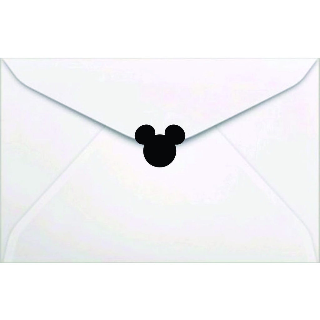 Etiqueta adesiva vinil mickey mouse 2cm 100 unidades envelopes cartas ...