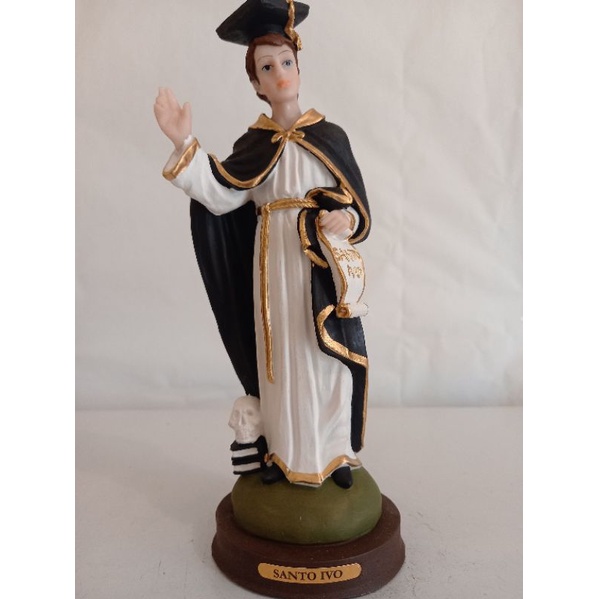 Imagem Santo Ivo 15Cm. Resina. | Shopee Brasil