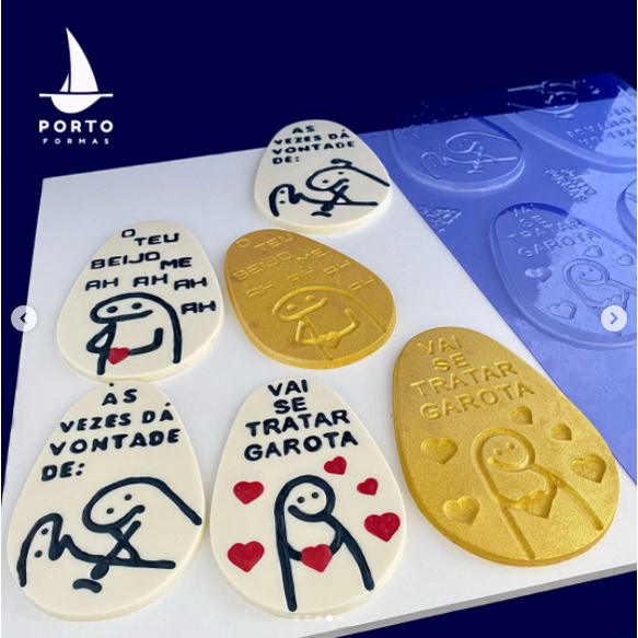 Folha de Modelagem Para Placa de Bentô Ovo 250G & 350g Cod 891 Porto ...