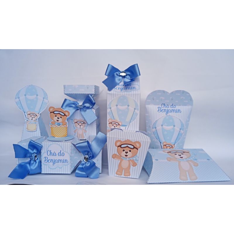 kit lembrancinha personalizada Urso Baloeiro 35 itens | Shopee Brasil