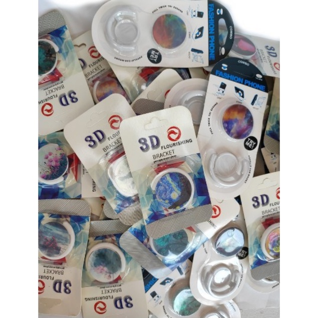 SUPORTE PARA CELULAR ESTAMPADO 3D /Pop socket para celular | Shopee Brasil