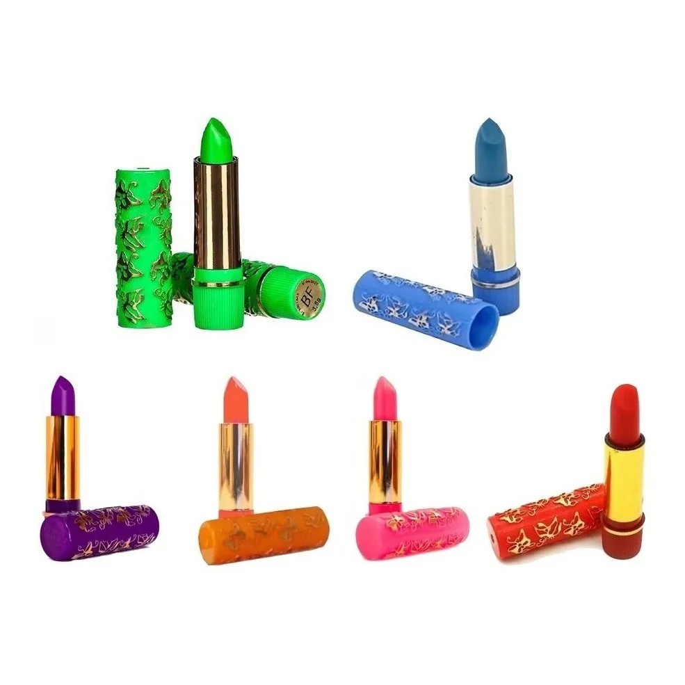 Batom Mágico 24 Horas = Kit Com 12 Unidades Embalagem Colorida ou Toda ...