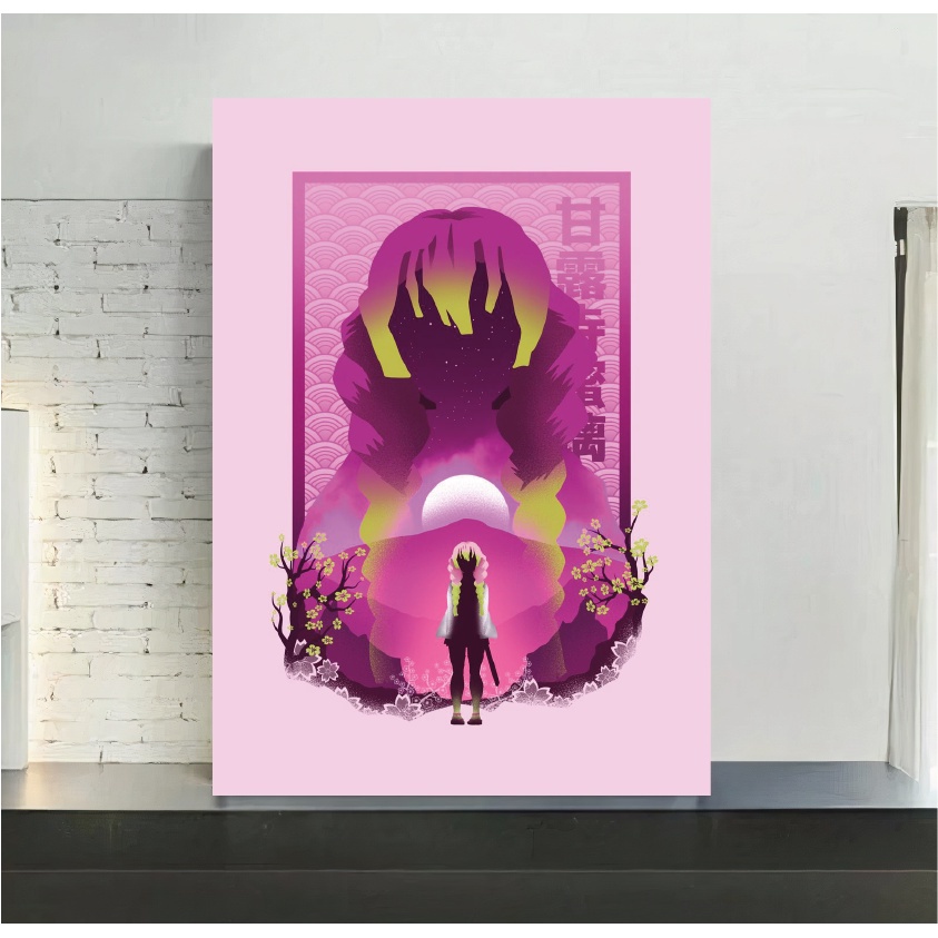 Quadro de mdf poster sem moldura Anime, Mangá, Demon Slayer, Mitsuri ...