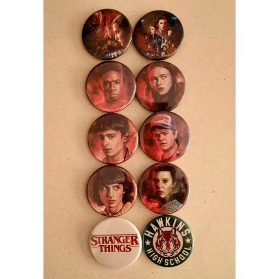 10 bottons Stranger Things | Shopee Brasil