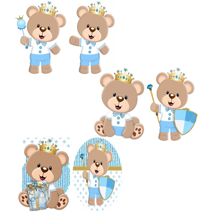 Ursinho Principe azul bebe Display De Mesa | Shopee Brasil