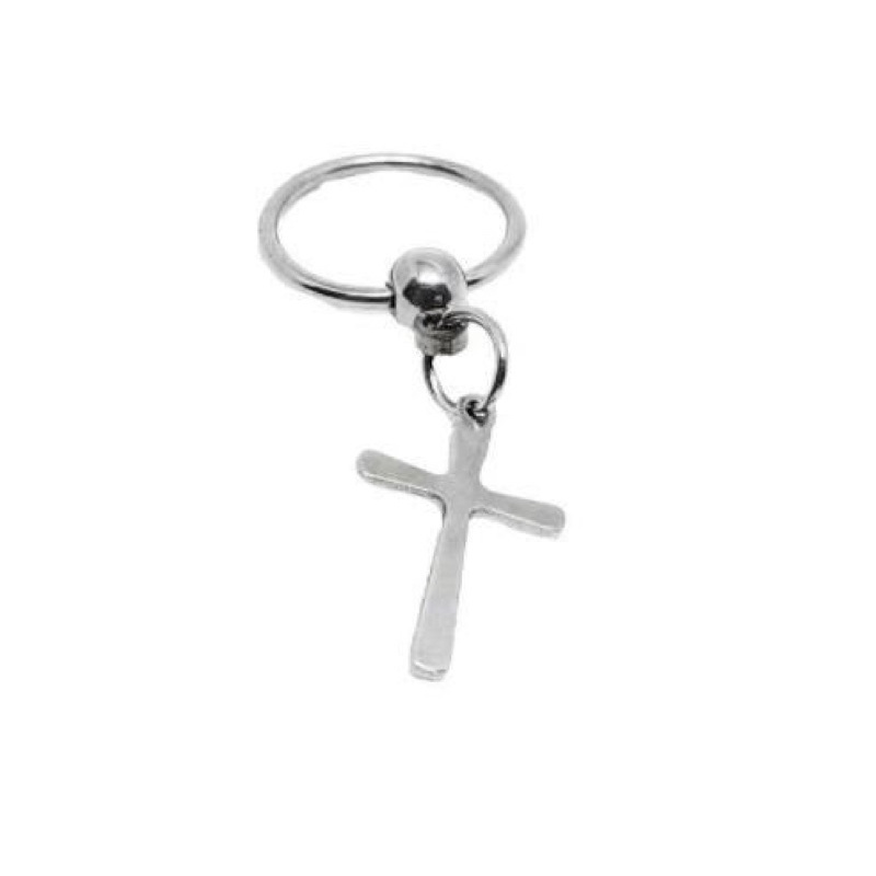 Piercing Captive Crucifixo PAR Argola Tragus Helix Aço Cirúrgico Brinco ...