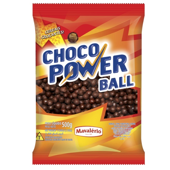 Choco Power Ball Sabor Chocolate Ao Leite 500G - Mavalerio | Shopee Brasil