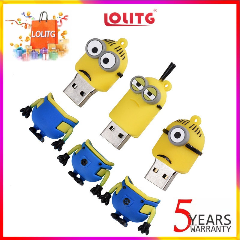 Engraçado Minions 128gb Bonito Dos Desenhos Animados 64gb Memory Stick ...