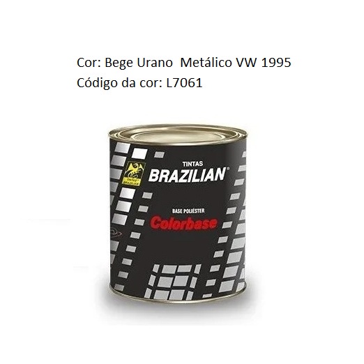 TINTA AUTOMOTIVA POLIÉSTER 900ml - Bege Urano VW 1995 | Shopee Brasil
