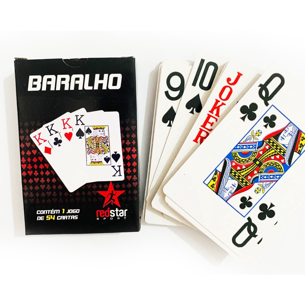 Jogo de Baralho Cartas Truco Poker c/ 54 Cartas | Shopee Brasil