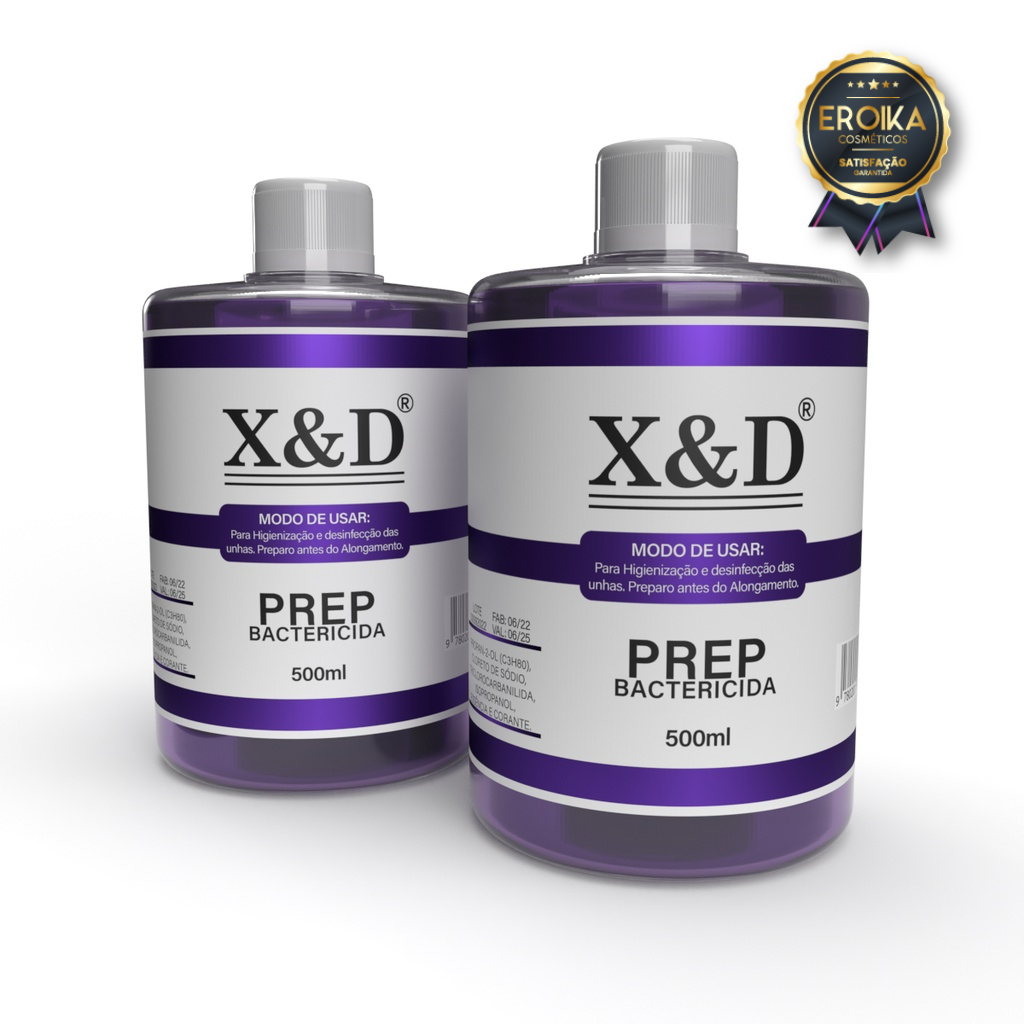 Kit 2 Spray Prep X&D Para Cuidados Da Unha 500mL Desidratador Nail ...
