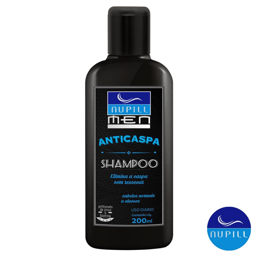 Shampoo Anticaspa Men 200Ml Nupill Para Homens | Shopee Brasil