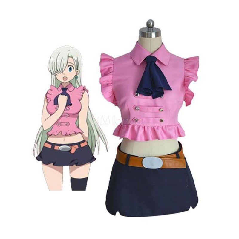 Cosplay Elizabeth liones, Nanatsu no taizai. | Shopee Brasil