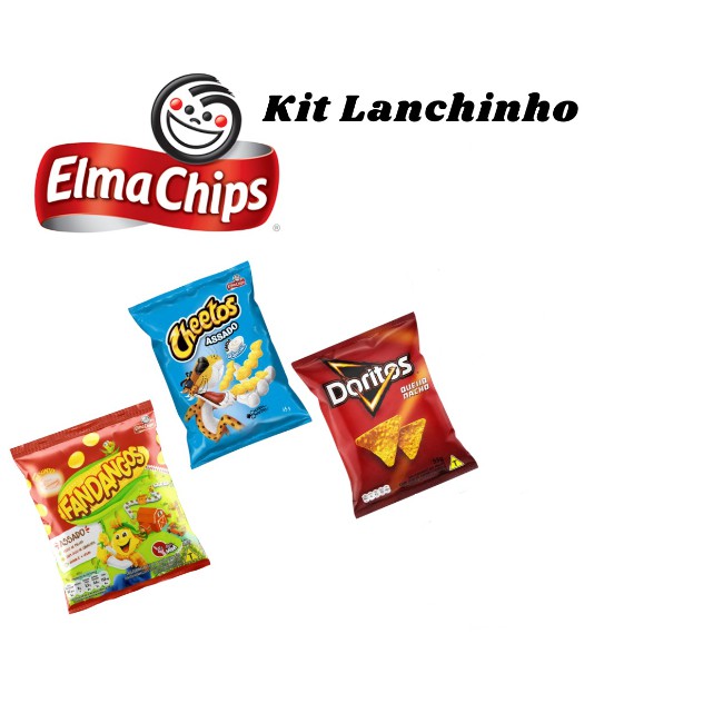 kit Salgadinho Elma Chips Sabores Variados (22g/20g/22g) - Doritos / Cheetos / Fandangos Kit ...