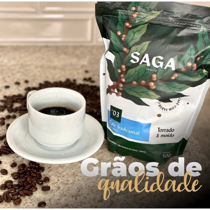 Café Saga Canastra Torrado e Moído | Shopee Brasil