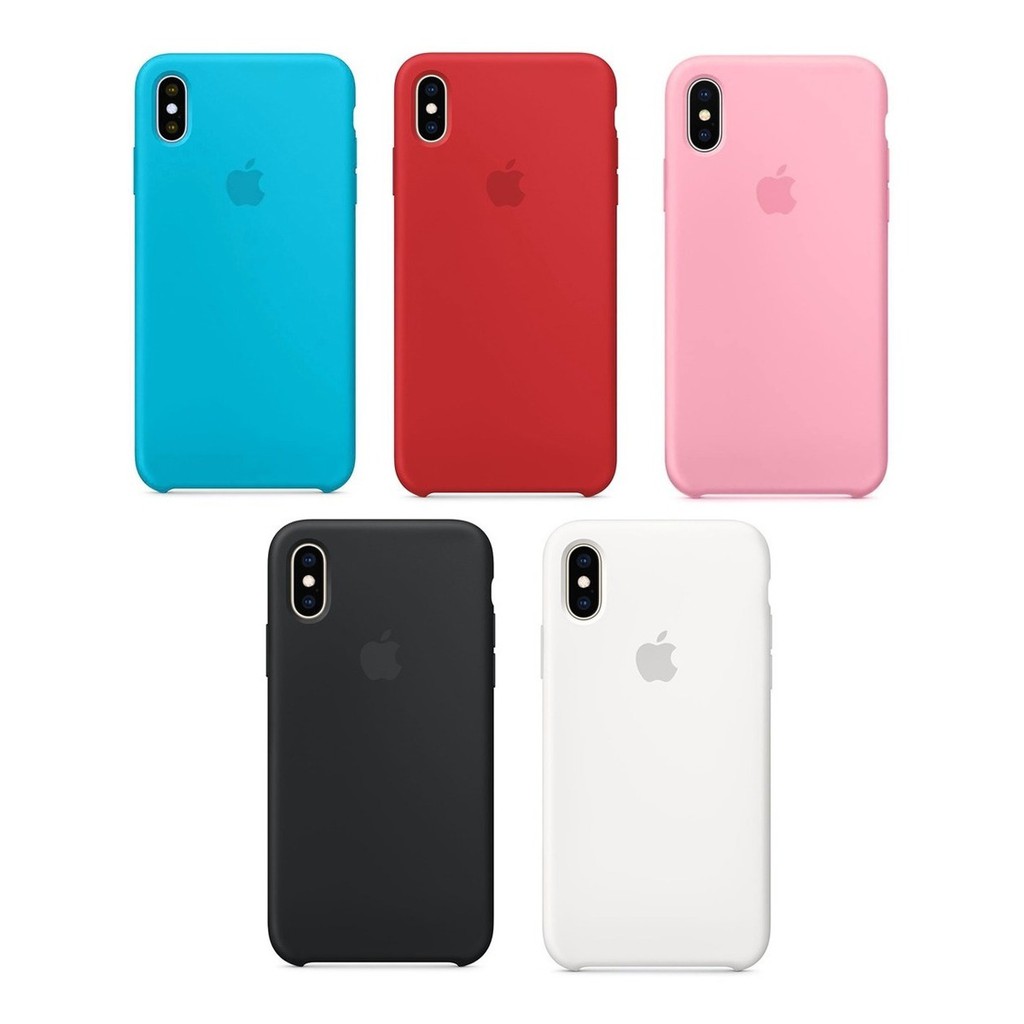 Capa Case Aveludada Iphone Com Logo Apple X Xs Xs Max - Varias Cores ...