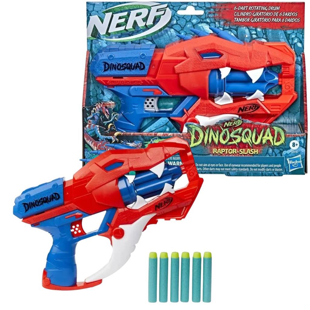 Nerf Dinosquad Raptor Slash Tambor Giratorio 6 Dardos Hasbro | Shopee ...