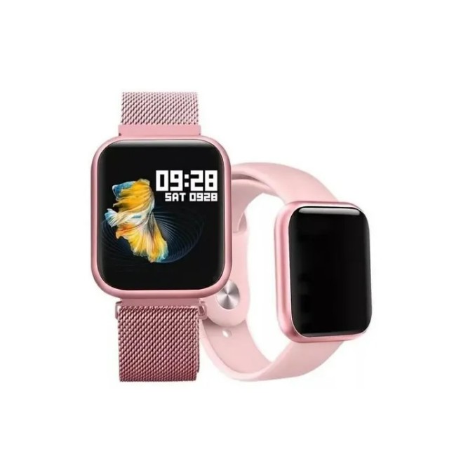 Relogio Inteligente Feminino SmartWatch T80S | Shopee Brasil