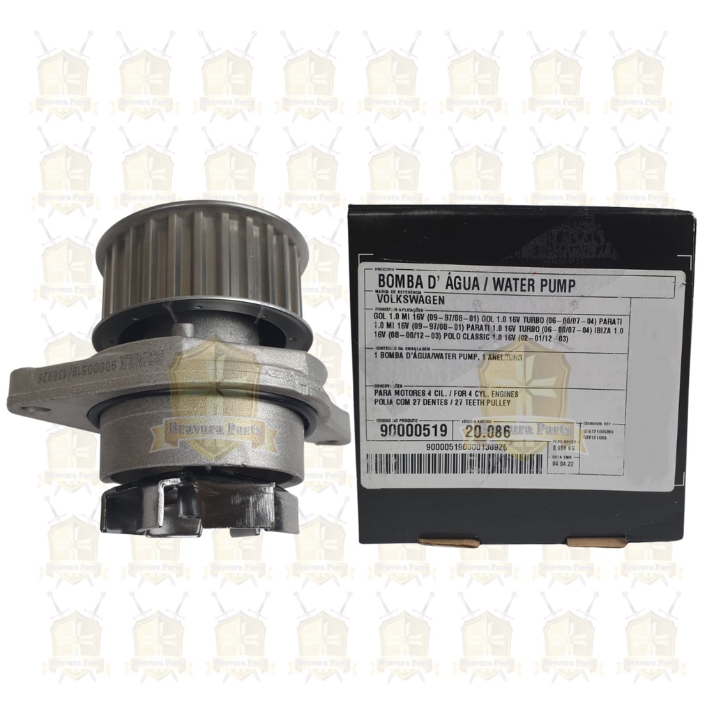 Bomba Agua Gol G2 G3 1.0 16V 1997 1998 1999 2000 2001 Schadek 20086 ...