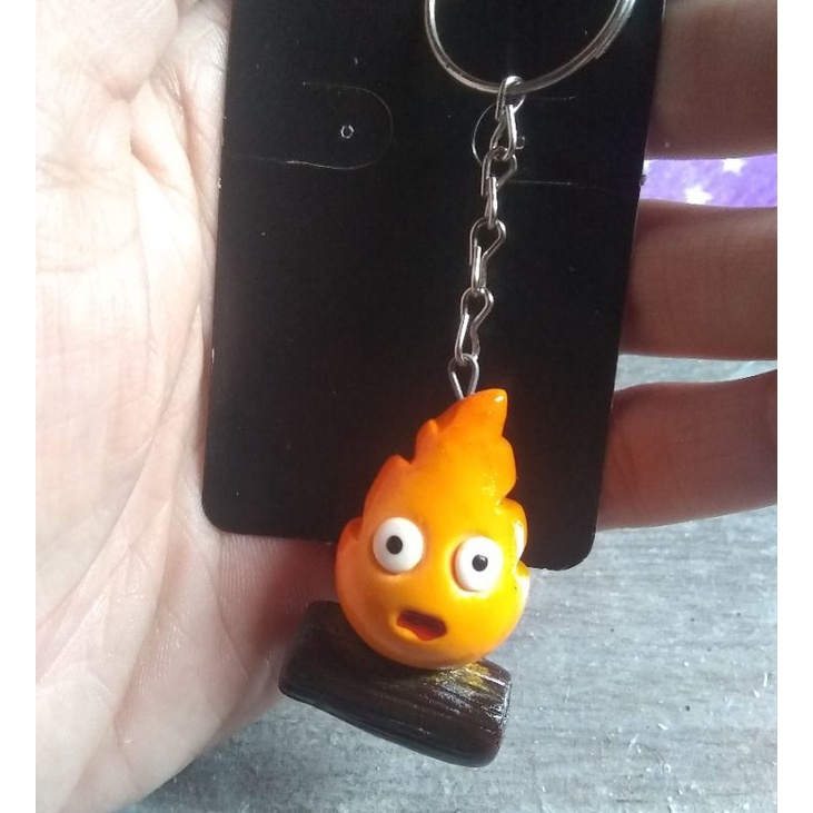 Chaveiro Calcifer Castelo Animado Howl- Anime Studio Ghibli | Shopee Brasil