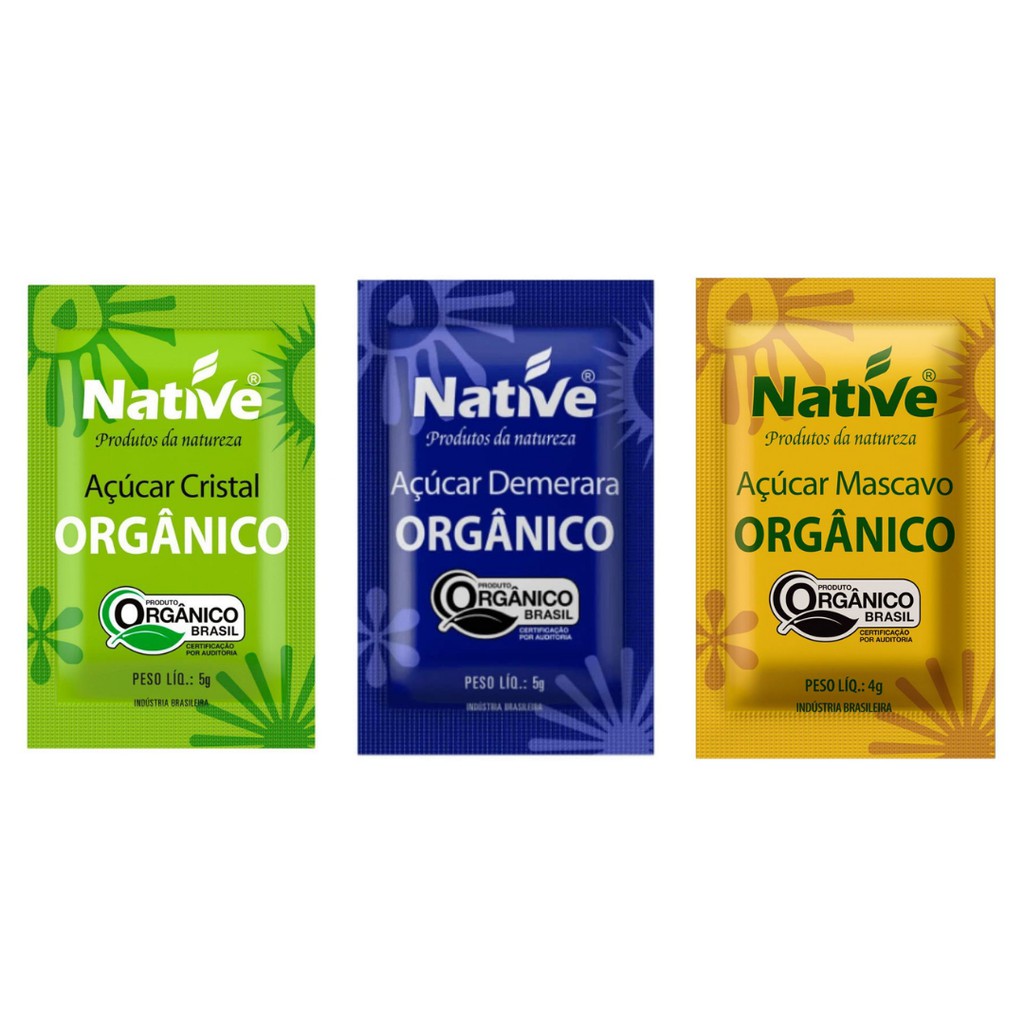 Açúcar Orgânico Native Sachê - Promoção | Shopee Brasil