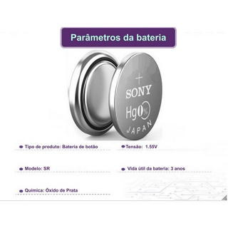 5 Bateria Pilha Botão Moeda Sr 1.55v Prata Sony 364 SR621SW 337 SR416SW ...