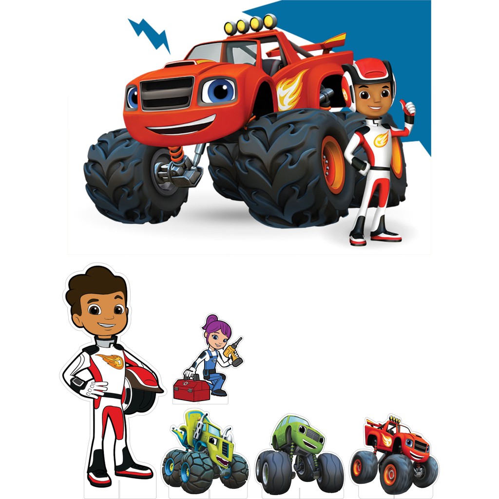 Mini Kit Display + Painel Festa Blaze Monster Machine | Shopee Brasil