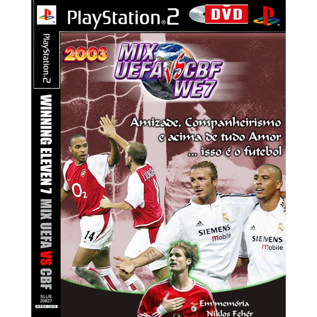 Winning Eleven 7 CBF vs UEFA 2003 Playstation 2 | Shopee Brasil