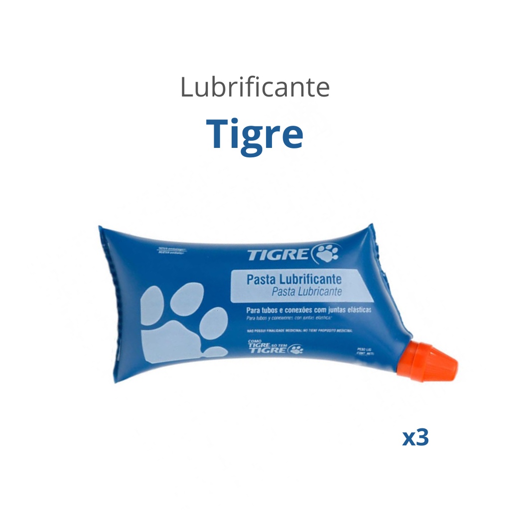 Kit 3 Pastas Lubrificante Bisnaga 160g Tigre | Shopee Brasil