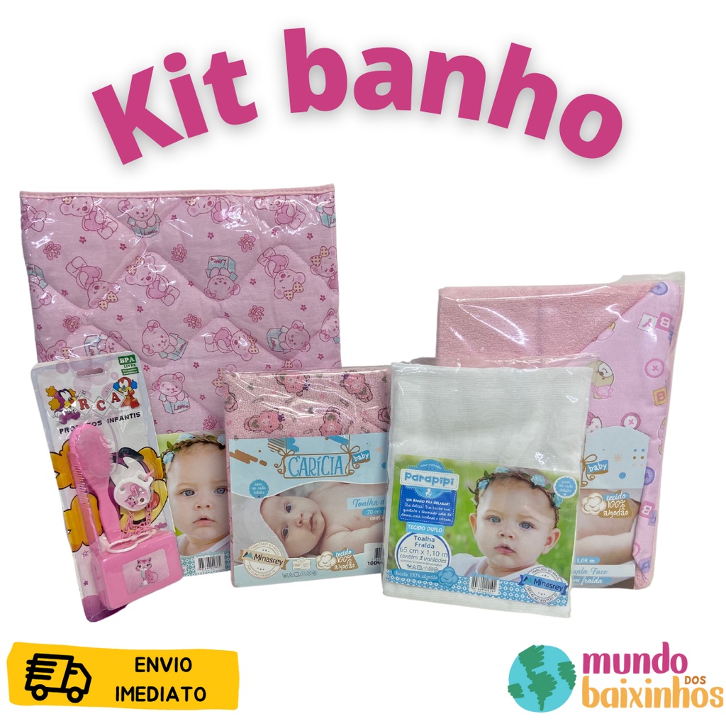 kit banho bebe 10 peças | Shopee Brasil