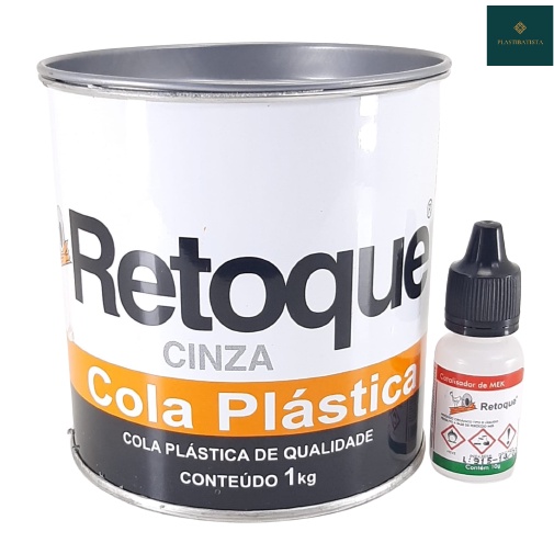 Massa Cola Plastica Super Macia Retoque 1kg + Catalisador 10g | Shopee ...
