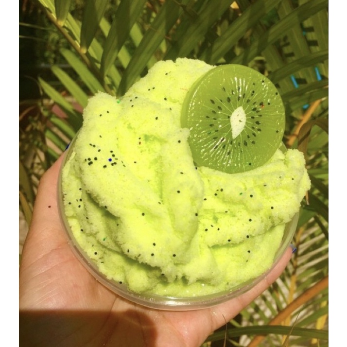 Slime Icee Waikikiwii + charm gringo realista de kiwii | Shopee Brasil