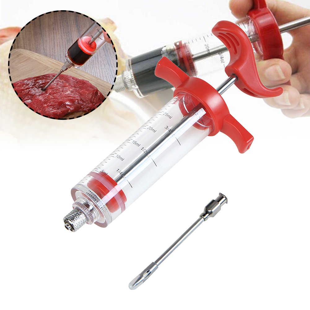 Seringa Injetora De Temperos Agulha Inox Carnes Churrasco 30 mL ...