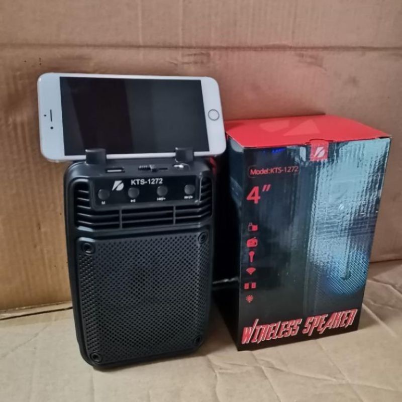 Caixa de Som Bluetooth 4” KTS-1272 entrada Microfone | Shopee Brasil