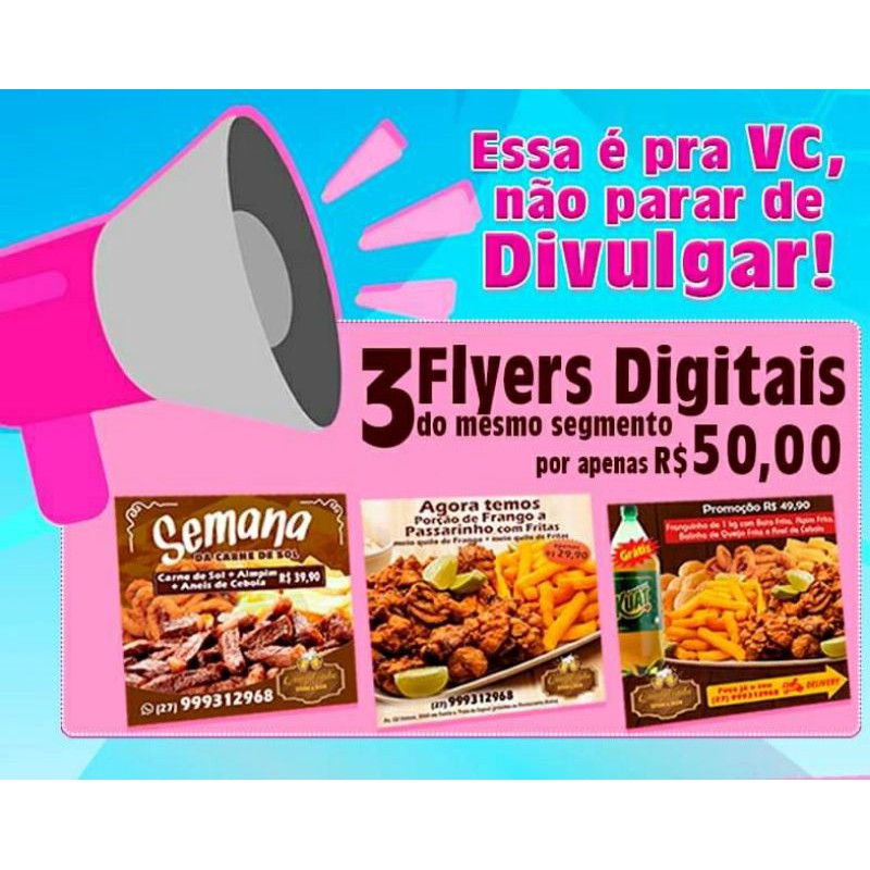 Arte para Imprimir ou Digital divulgaçao Flyer | Shopee Brasil