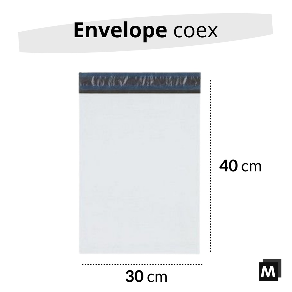 Envelope De Segurança COEX 30x40 cm ( Para Correios ) 500 Unid ...