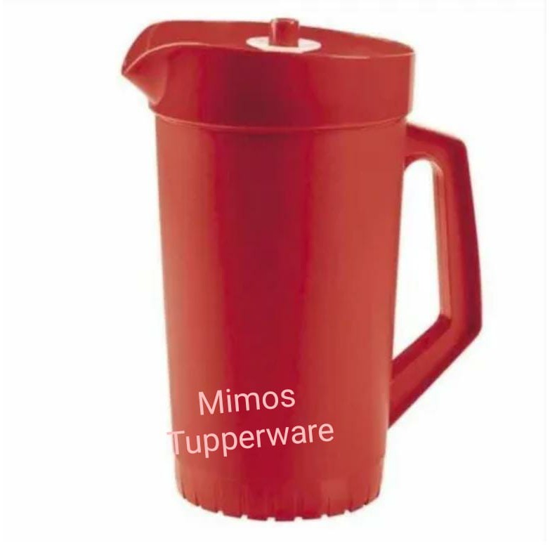 TUPPERWARE JARRA COLORS 2LTS VERMELHA POPSICLE TAMPA BRANCA | Shopee Brasil