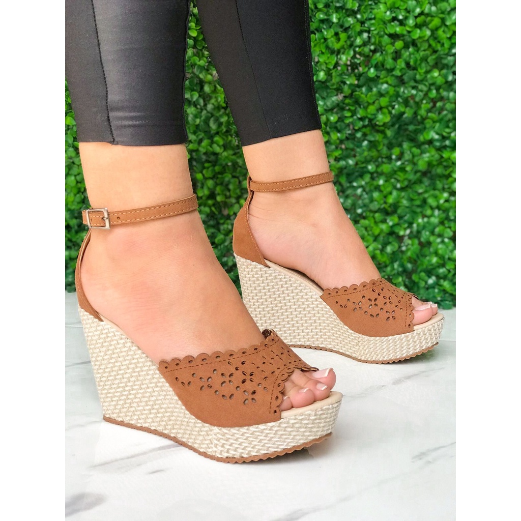 Saltos Anabela Plataforma 10cm Confortável Luxo Feminino | Shopee Brasil