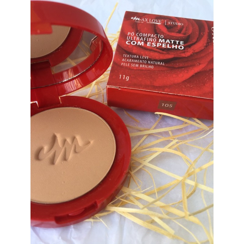 Pó Compacto Max Love com espelho (105) | Shopee Brasil