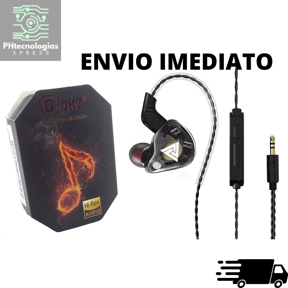 Fone de Ouvido Qkz Ak6 Original com Microfone/Retorno de Palco + Case ...