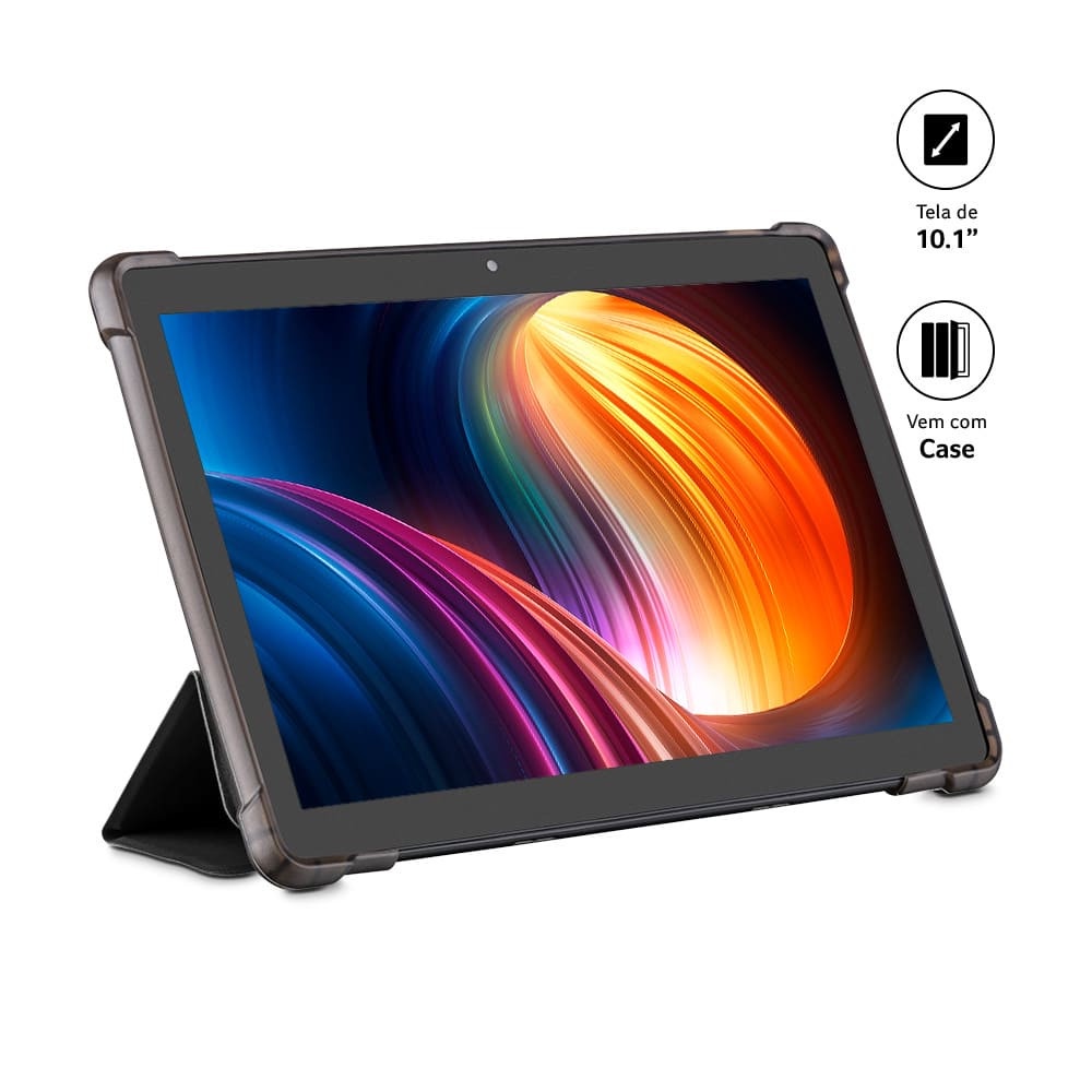 Tablet U10 4G 64GB Tela 10.1 Pol. 3GB RAM + Wi-Fi Dual Band com Google Kids Space Android 12 ...
